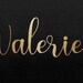 Valerie Name SVG PNG Custom Name Clipart Svg Png Image Gold Name Girl ...