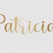 Patricia Name SVG PNG Custom Name Clipart Svg Png Image Gold Name Girl ...