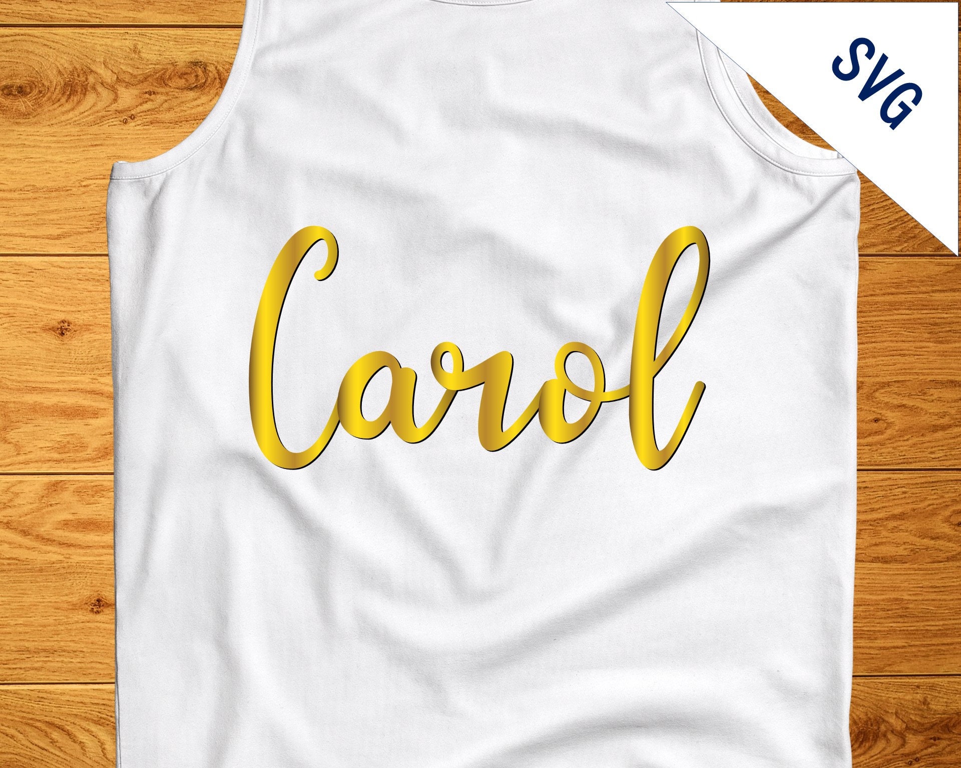 Carol svg Nombre SVG Nombre Clipart svg Nombre de oro svg - Etsy México