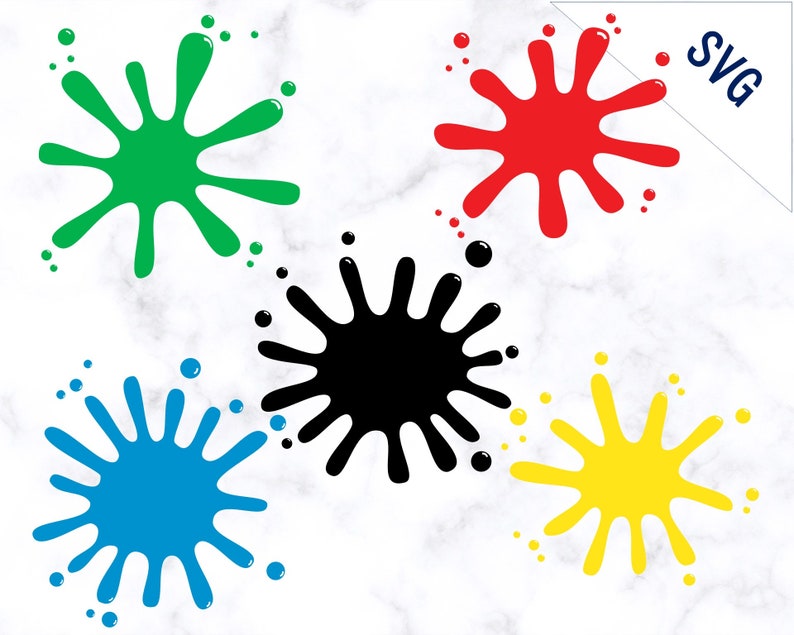 Paint Splatter SVG Svg Bundle Splash Svg Water Splash Paint - Etsy