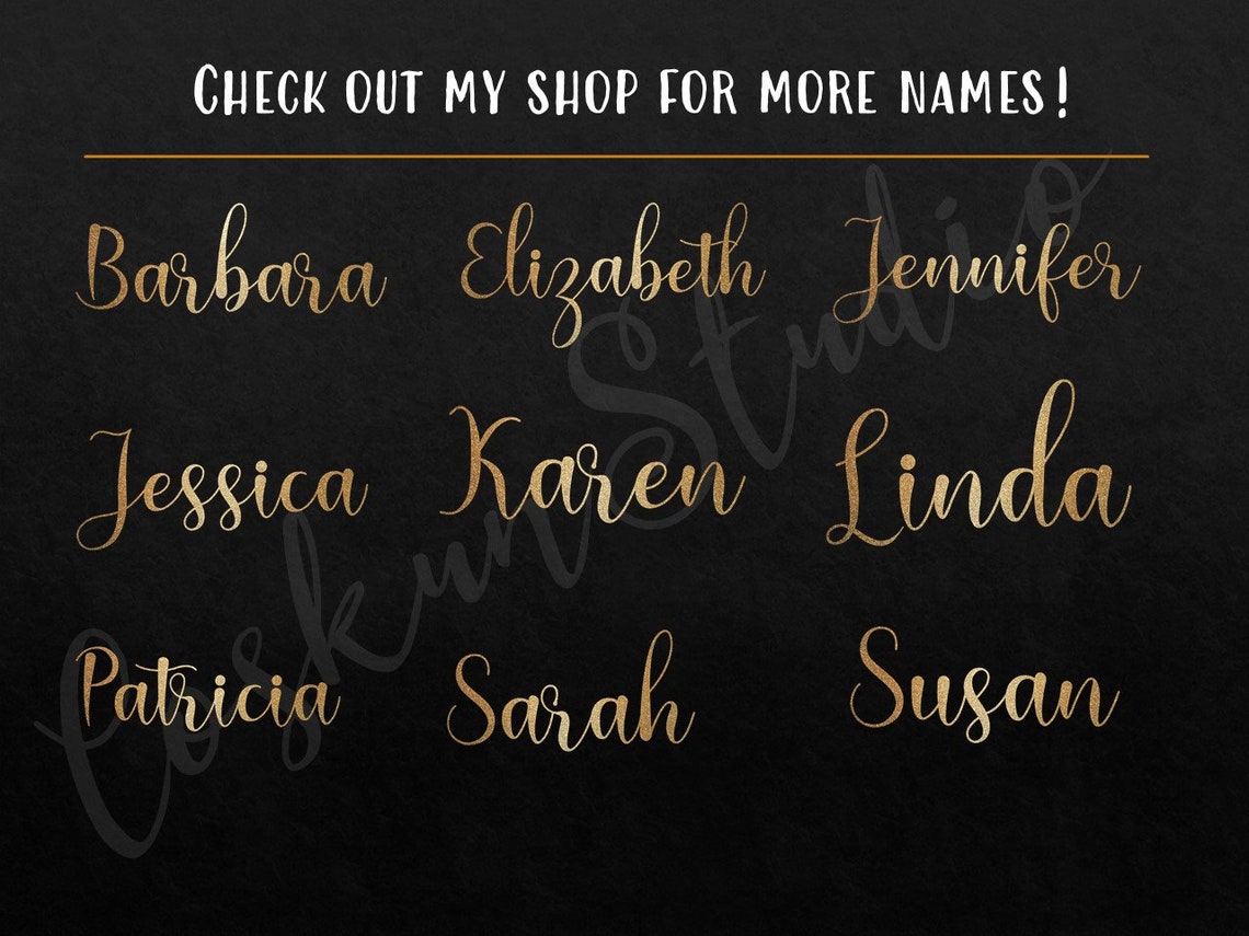 Mary Name SVG PNG Custom Name Clipart Svg Png Image Gold Name Girl Name ...