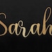 Sarah Name SVG PNG Custom Name Clipart Svg Png Image Gold Name Girl ...