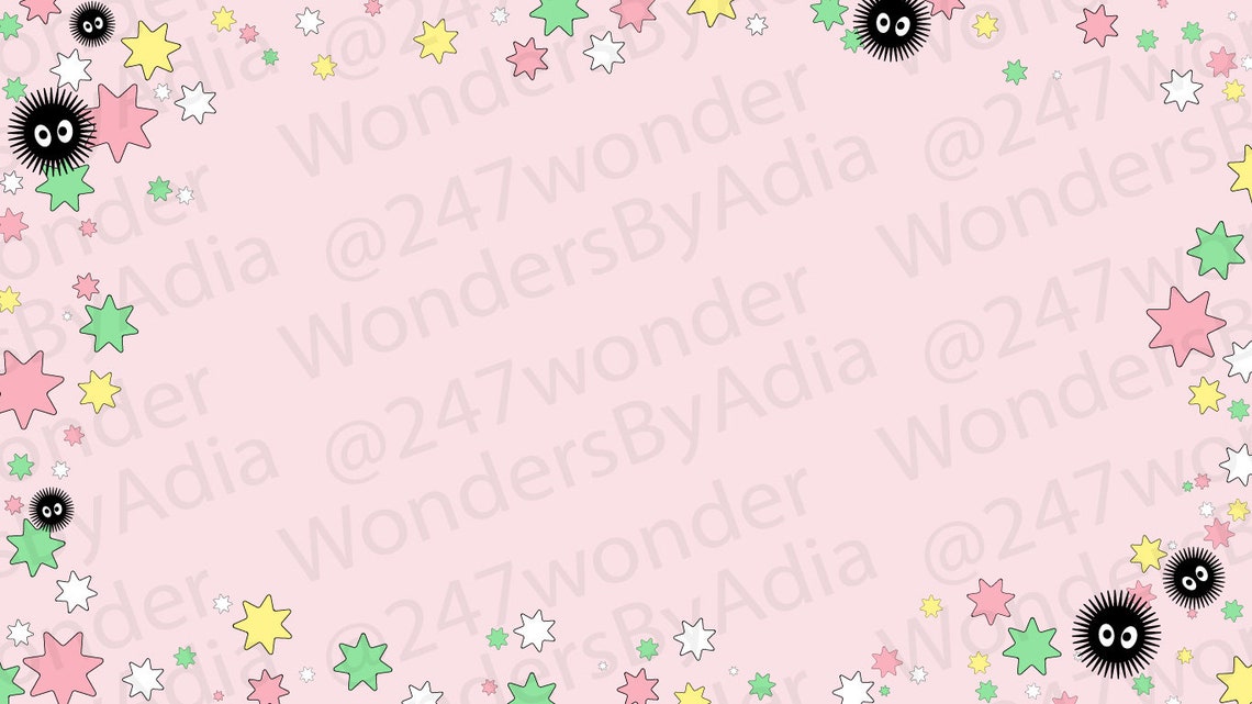 DIGITAL DOWNLOAD Soot Sprites Pastel Wallpaper - Etsy