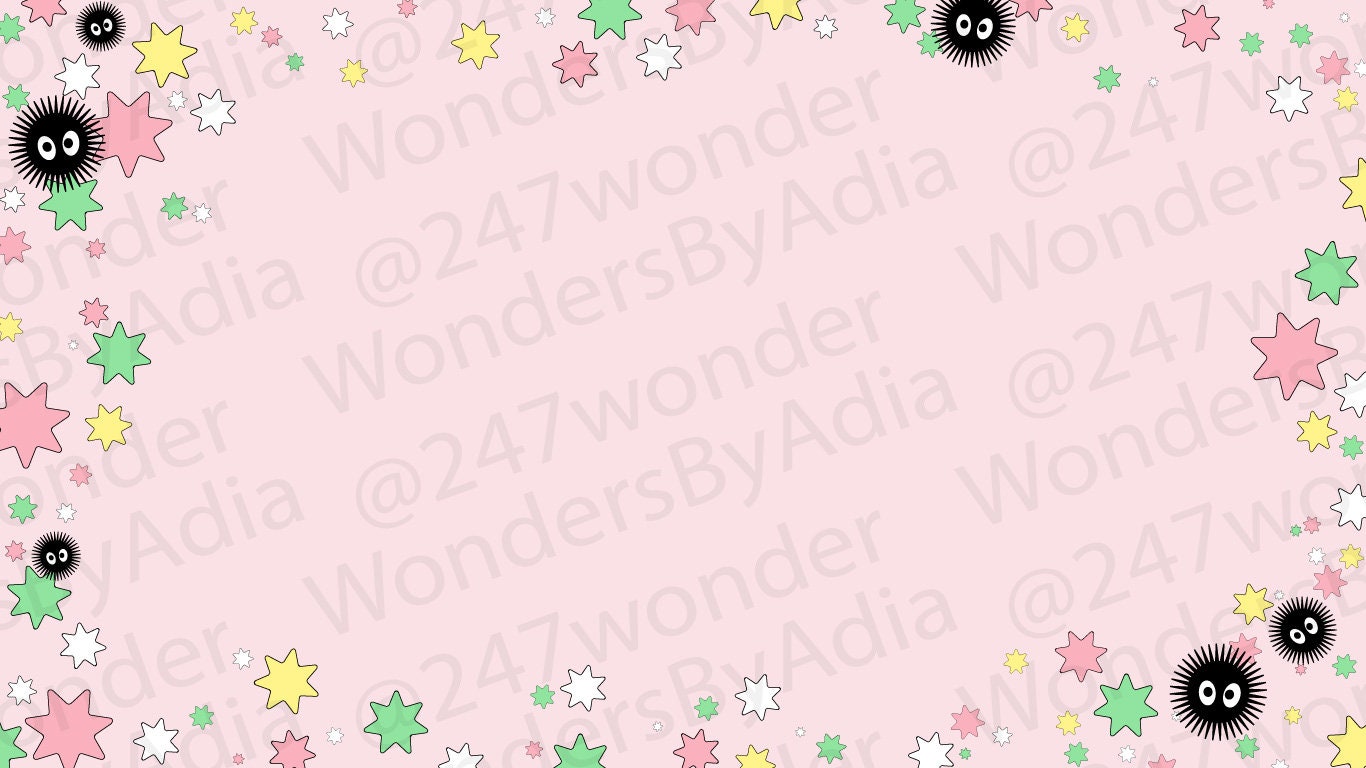 DIGITAL DOWNLOAD Soot Sprites Pastel Wallpaper - Etsy