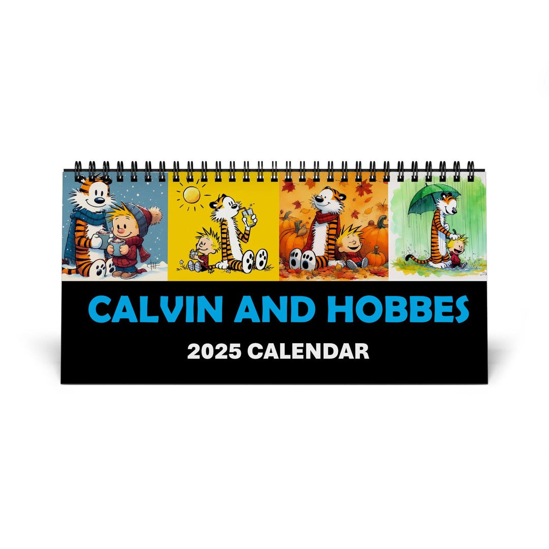 Calvin And Hobbes 2025 Desktop Calendar Etsy Uk