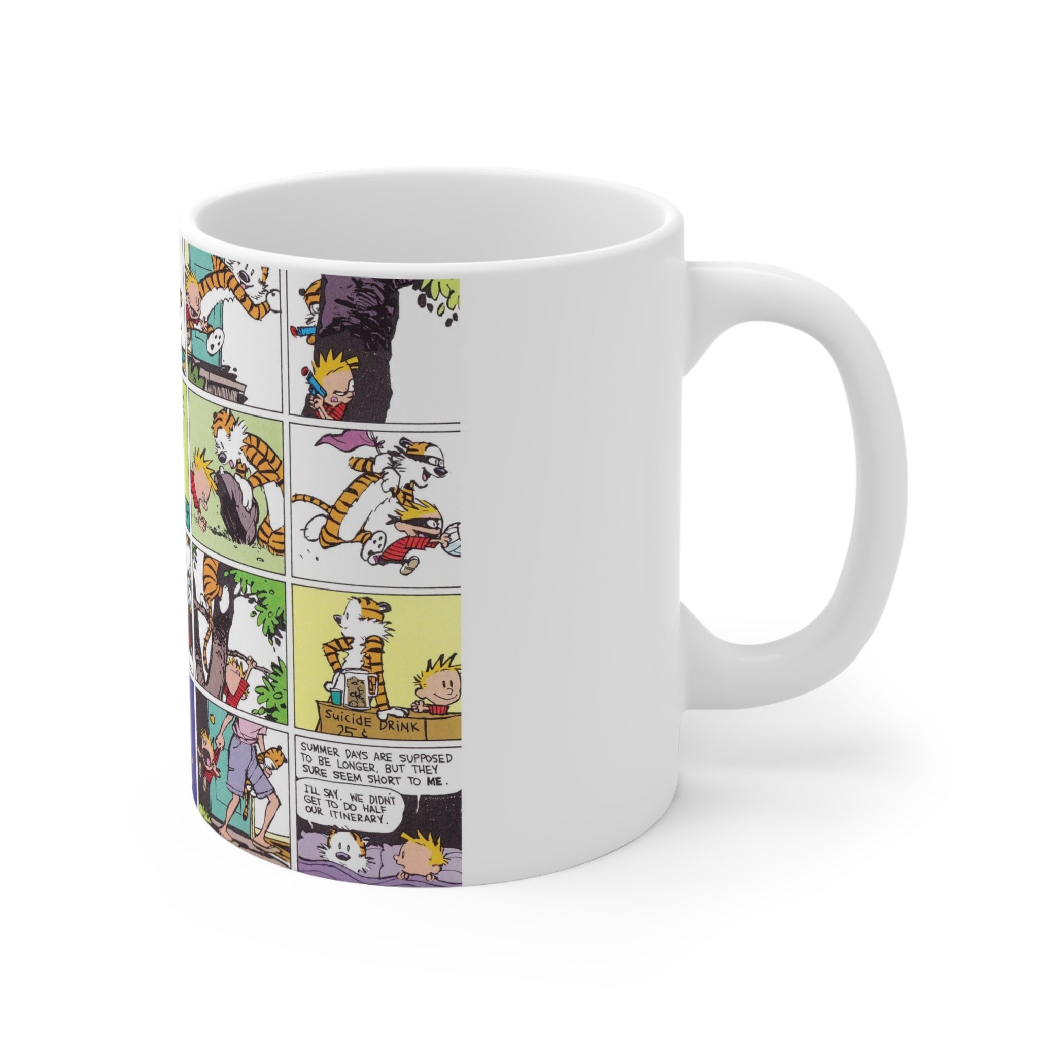 Summer Time Calvin and Hobbes Comic Strip Ceramic Mug 11oz Great for ...