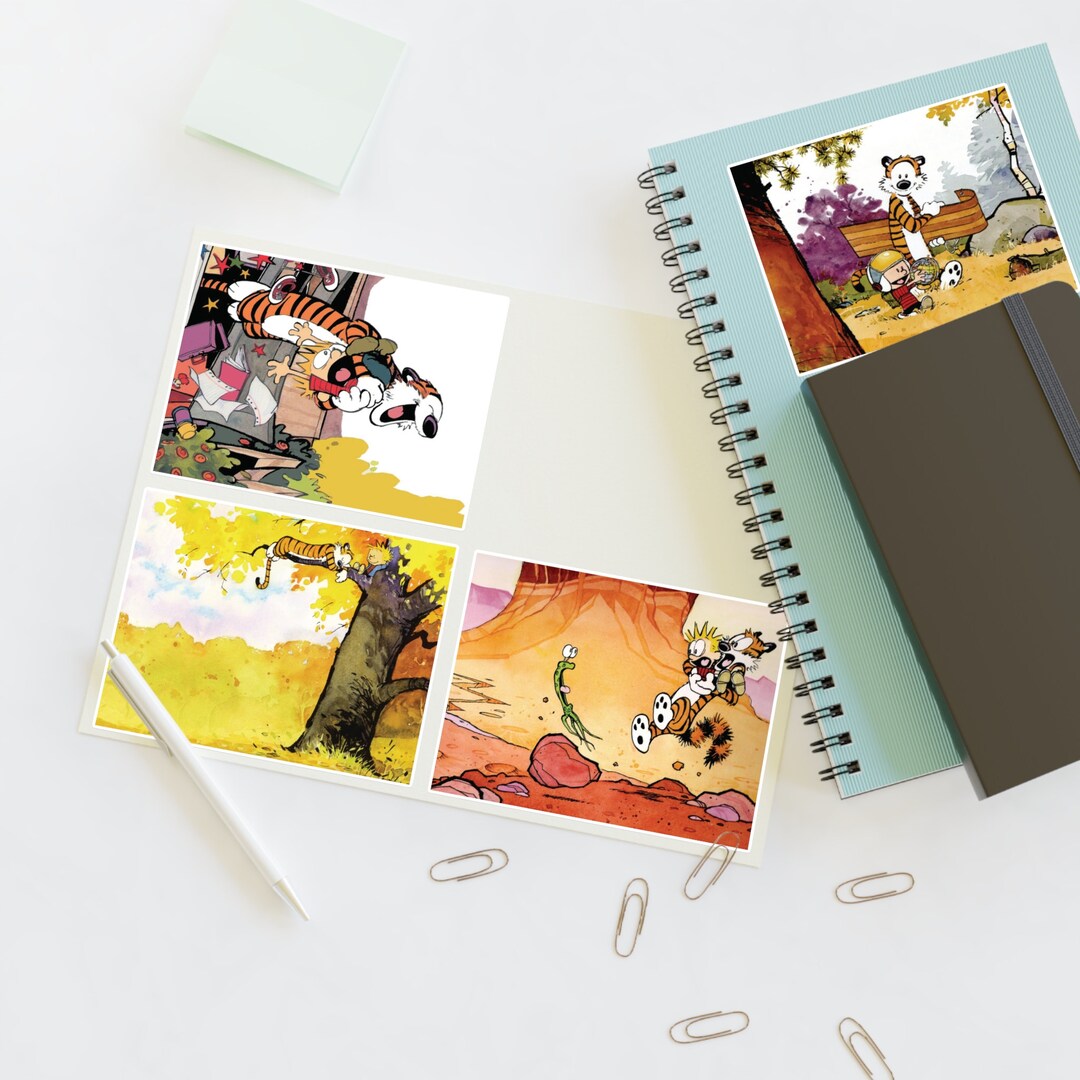 Calvin and Hobbes Sticker Sheet: Vinyl Decals - Etsy