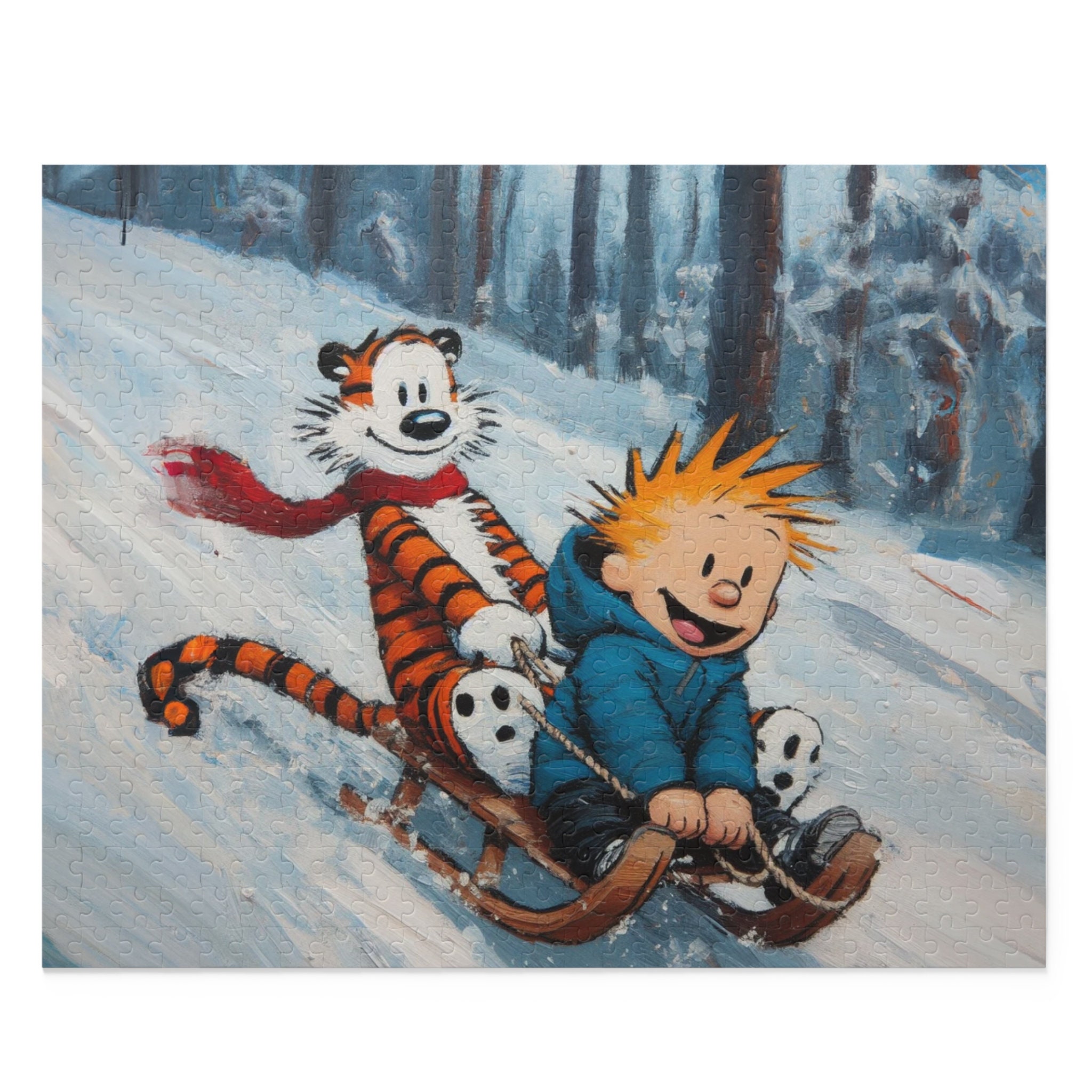 Calvin And Hobbes Snowmen Color