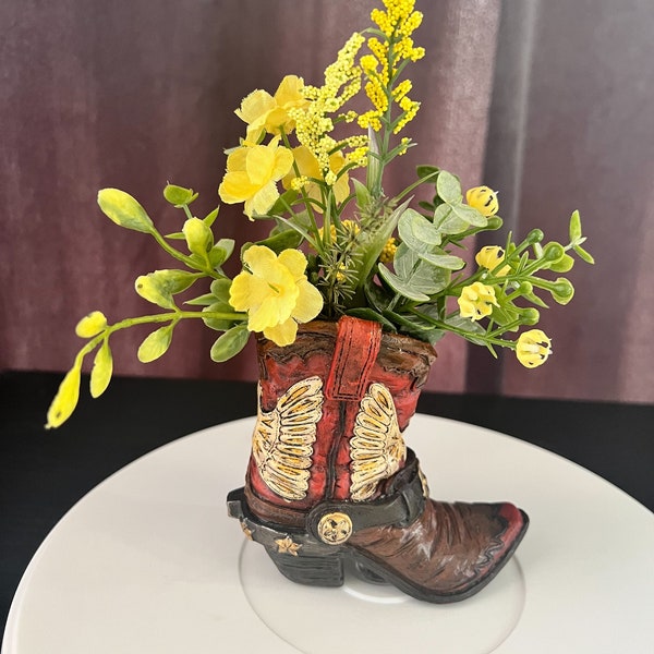 Cowboy Boot Planter - Etsy