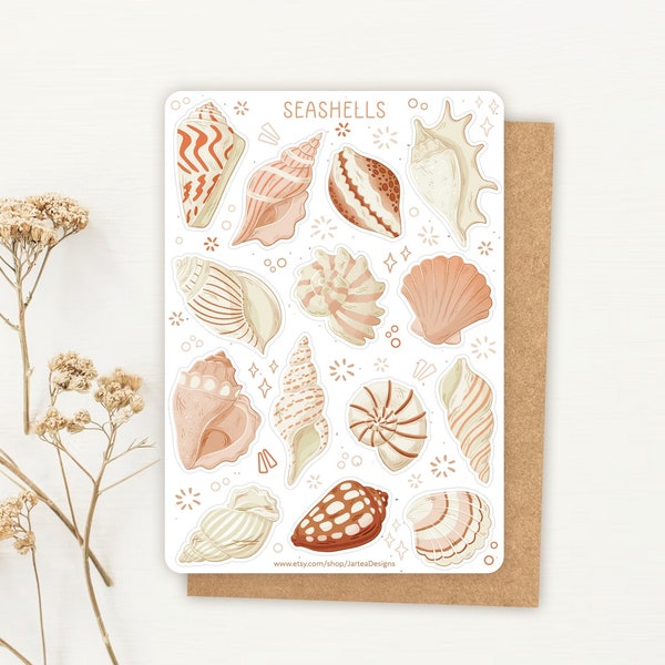 Seashell Stickers - Etsy