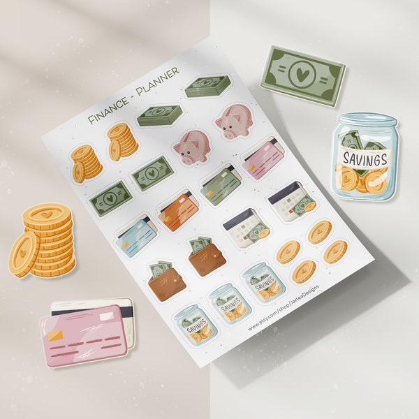 Finance Stickers - Etsy