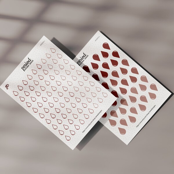 Blood Drop Stickers - Etsy