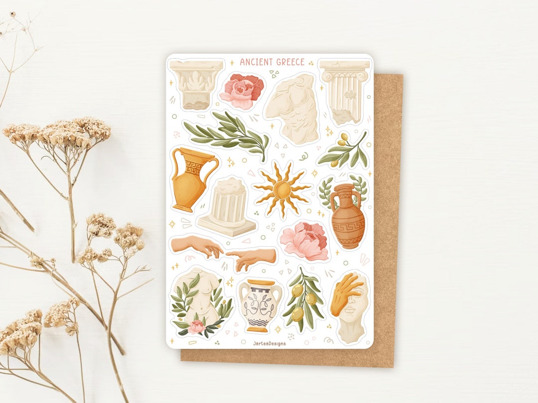 Sticker Sheet Ancient Greece Sticker | Mythology Sticker Sheet ...