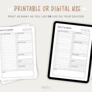 Digital Planner Printable Daily Planner Goodnotes Instant Digital ...