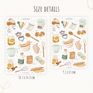 Sticker Sheet Baking Stickers | Bakery Stickers | Planner Stickers ...