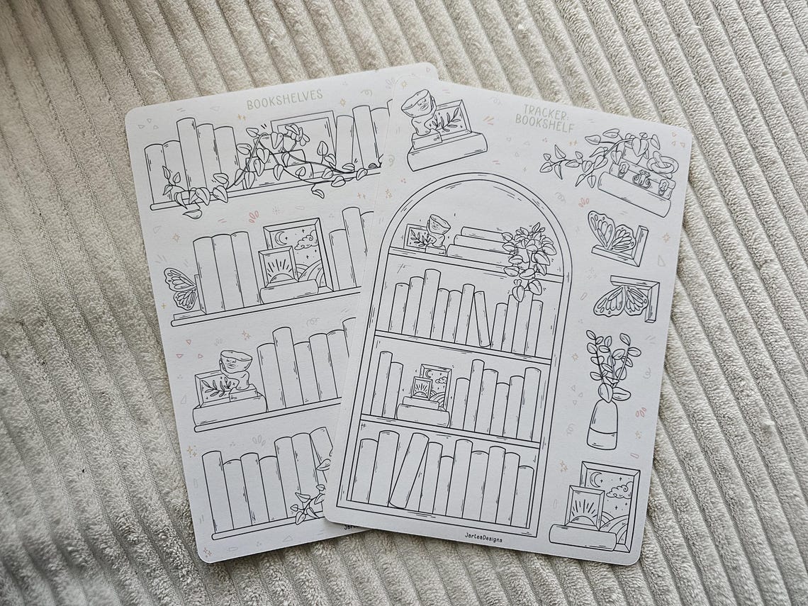 Sticker Set Book Tracker | Reading Journal Stickers, Book Stickers ...