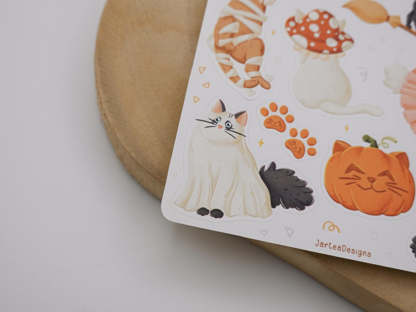 Sticker Sheet Halloween Cats Stickers | Spooky Sticker Set | Autumnal ...