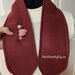 Burgundy Maroon Winter Keyhole Pull-through Double-layer Fleece Scarf ...