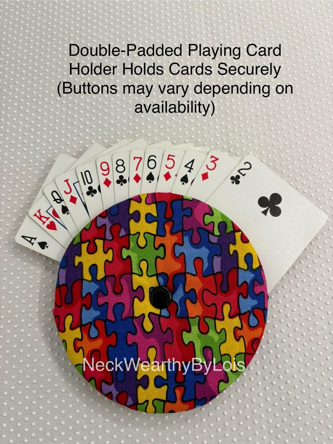 Autism Awareness Playing Card Holder, Double-padded, Securely Holds 1 ...
