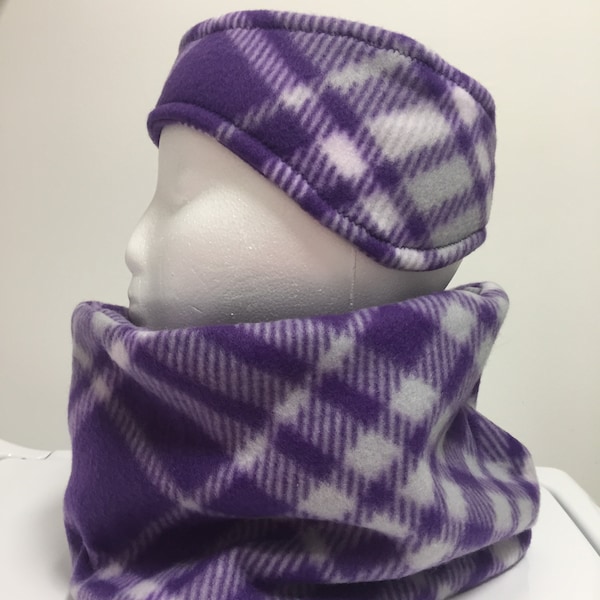 Purple Plaid Scarf - Etsy