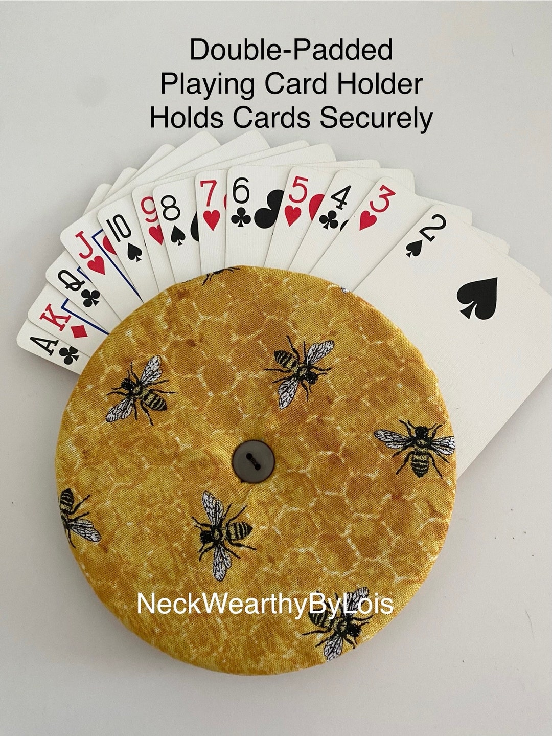 Honey Bees, Playing Card Holder, 2 Styles, Holds 1 to 20+ Cards, Gift ...
