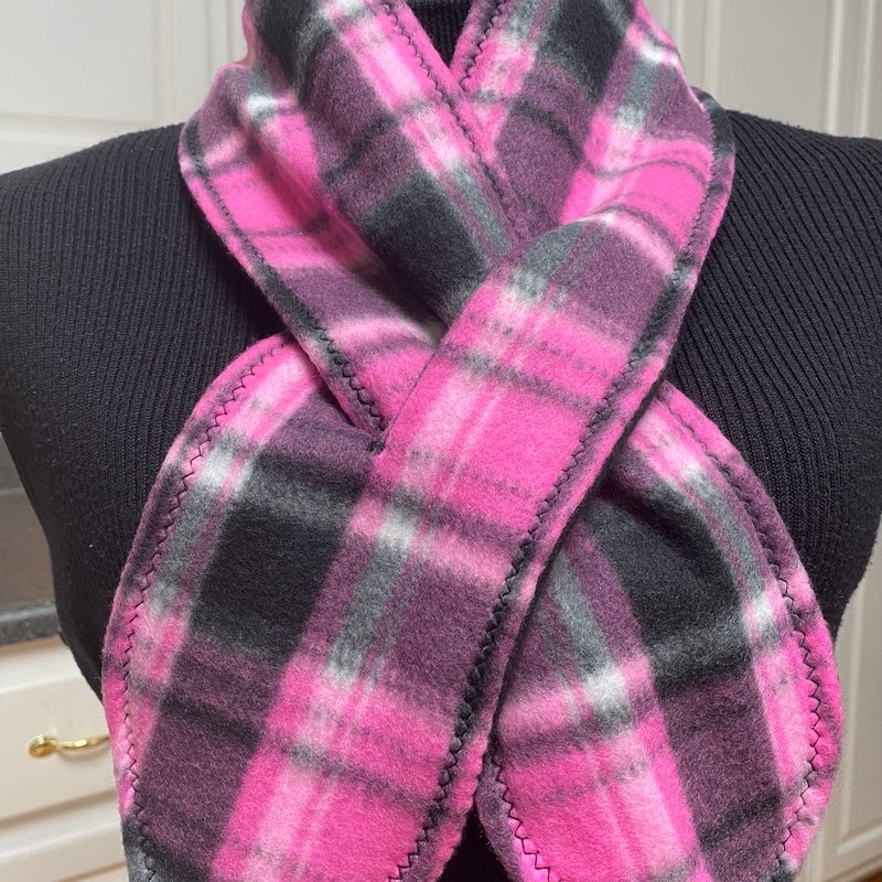 Pink Pull Through Scarf - Etsy