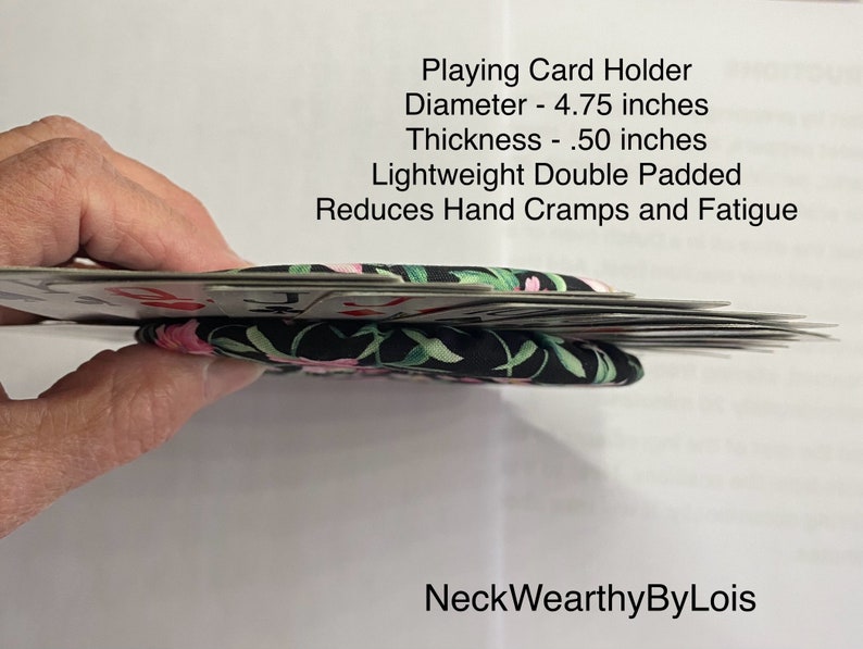 Multi-color Swirls, Playing Card Holder, Double-padded, Securely Holds ...