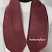 Burgundy Maroon Winter Keyhole Pull-through Double-layer Fleece Scarf ...