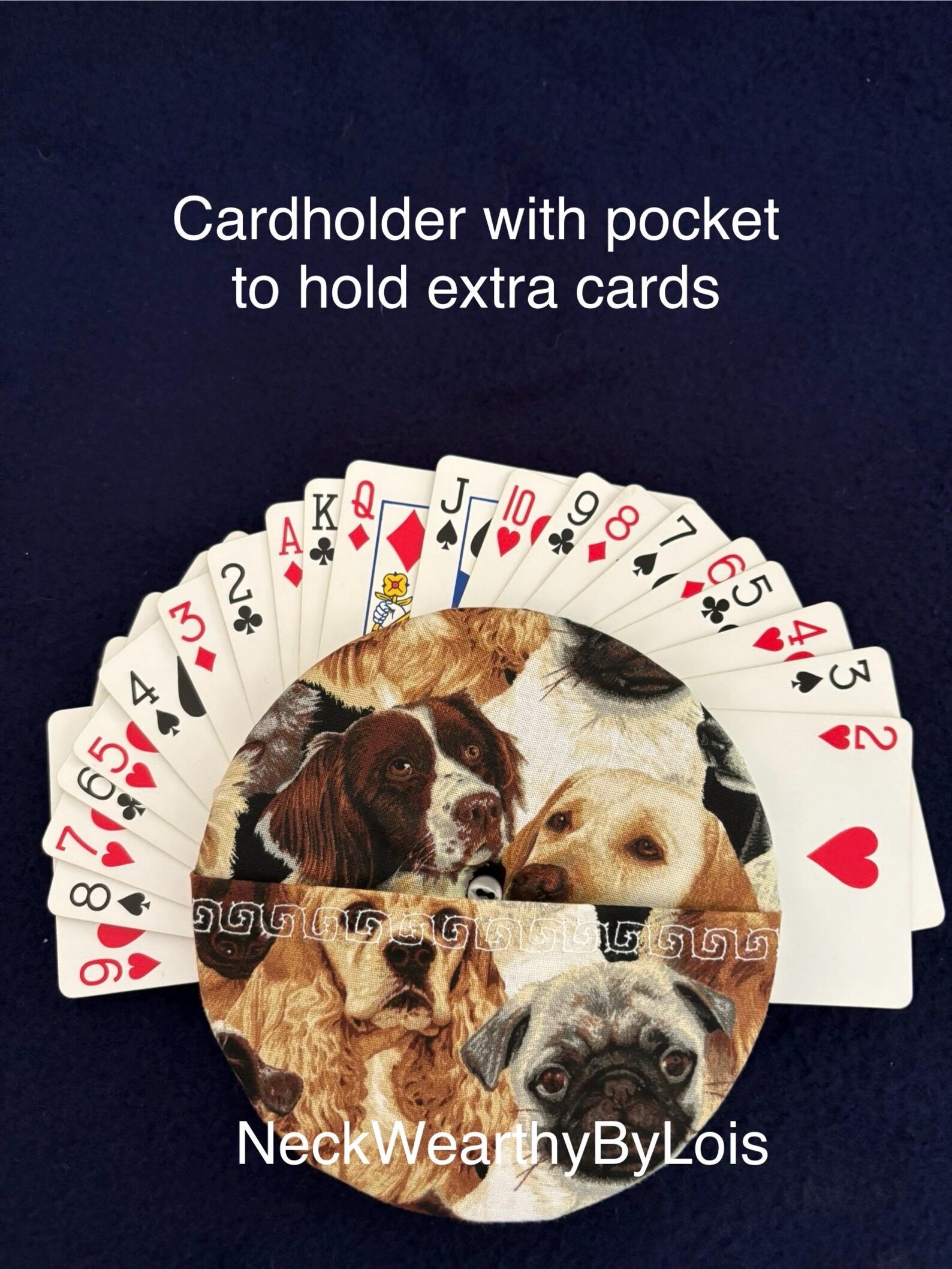 Dog Lover, Playing Card Holder, Choose From 2 Styles, Holds 20+ Cards ...