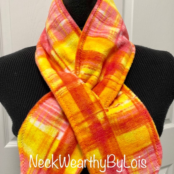 Fleece Keyhole Scarf - Etsy