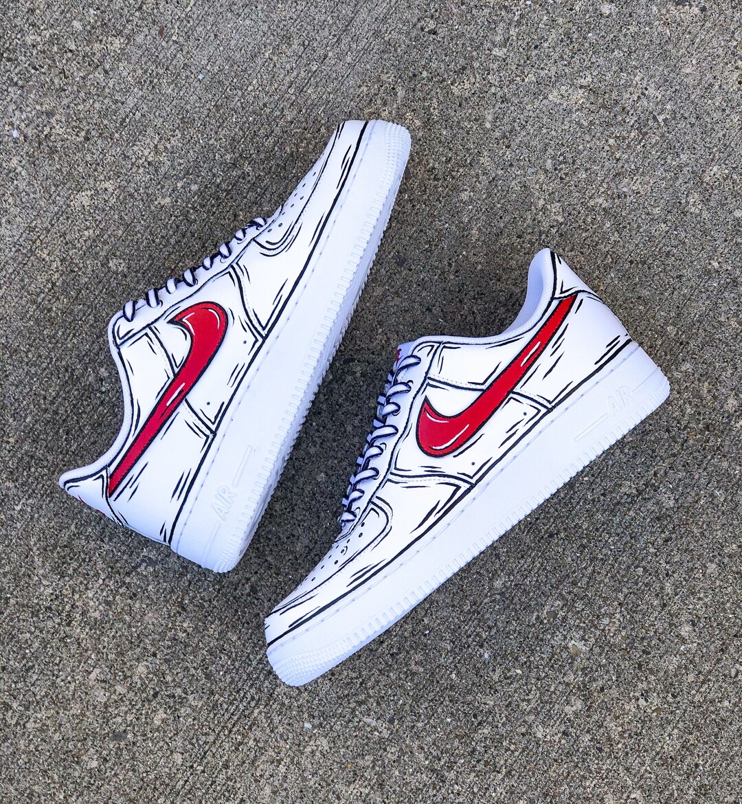 Two-toned Cartoon Af1 - Etsy
