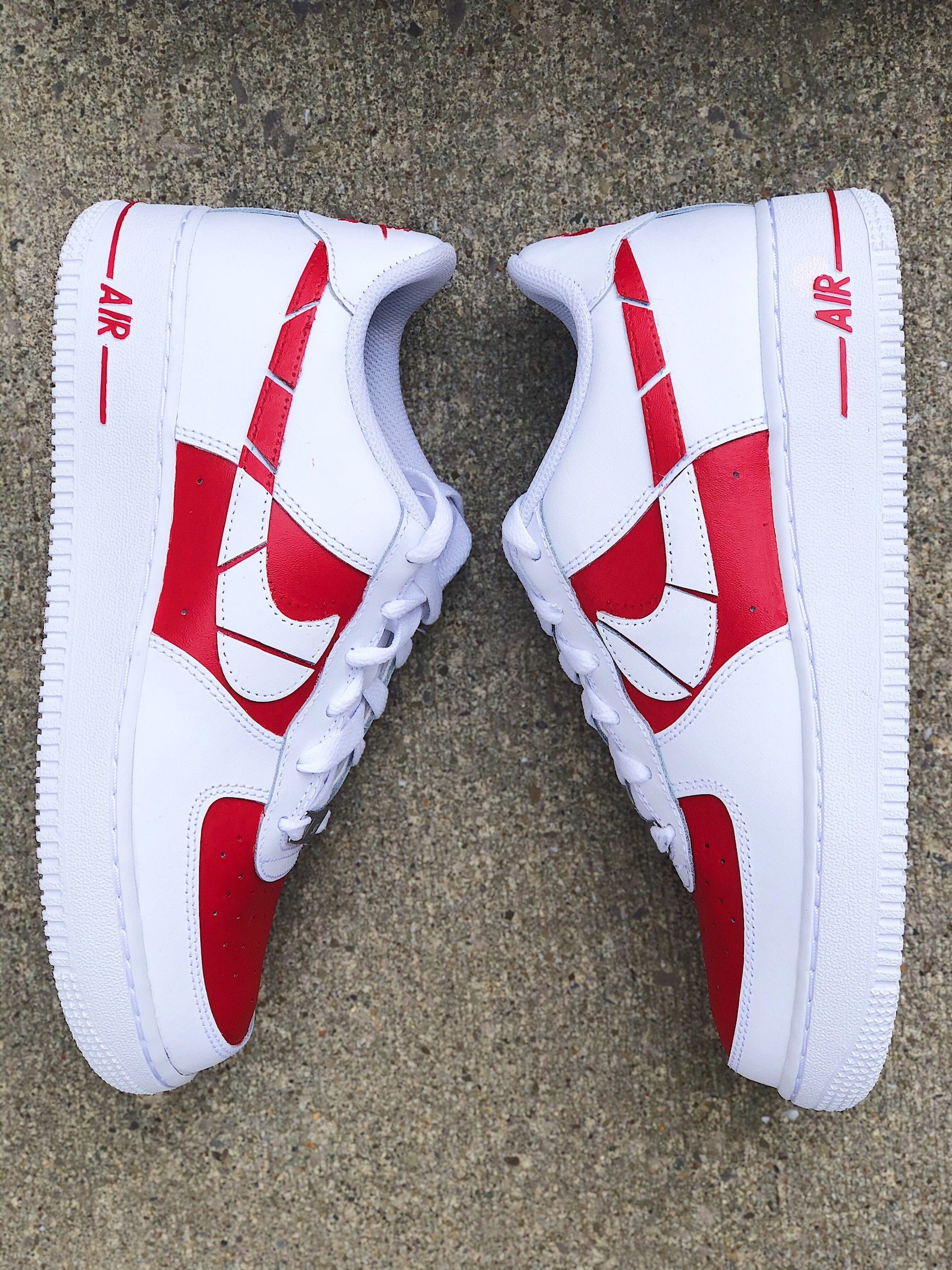 Customizable color block Nike Air Force 1 | Etsy