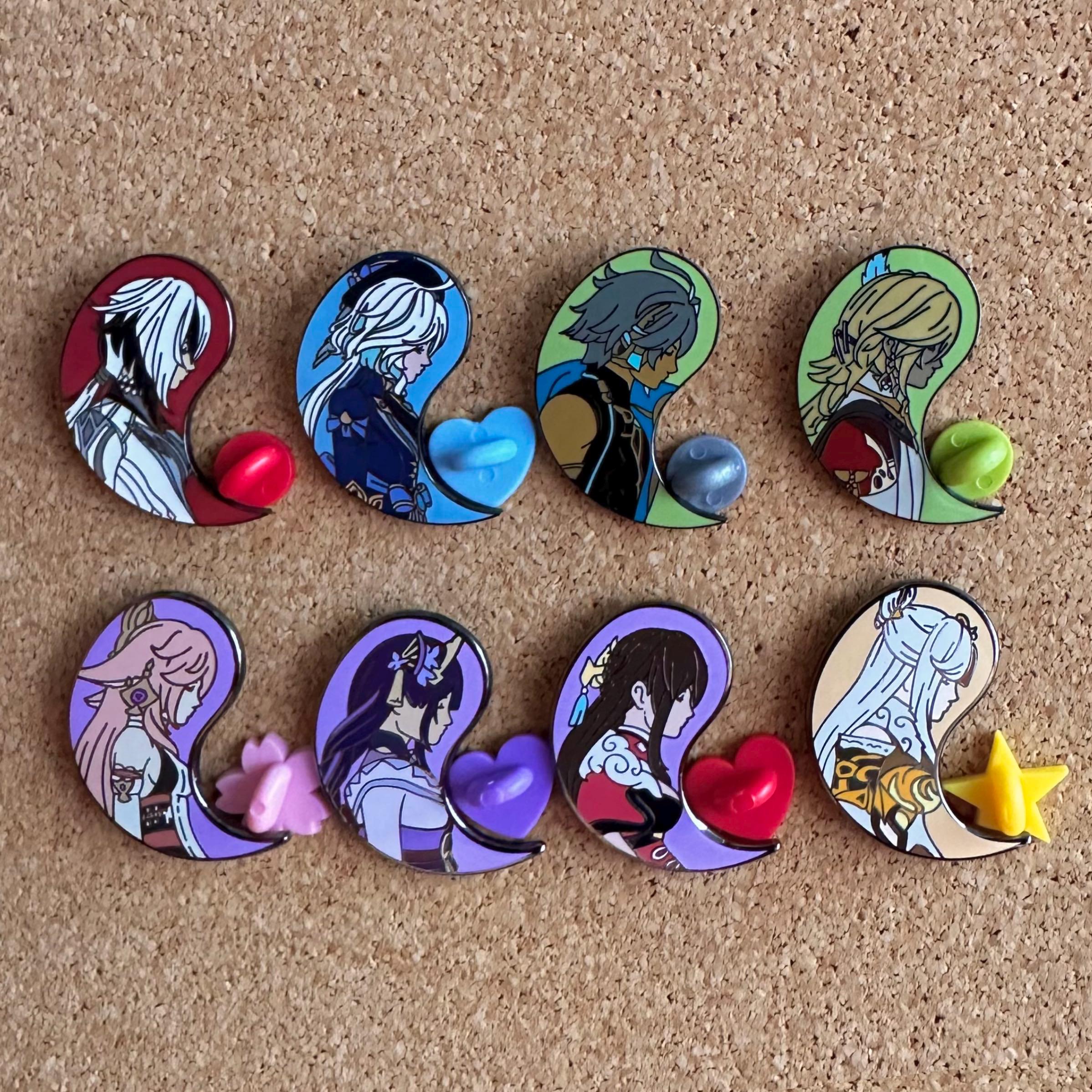Yin Yang Genshin Pins - Etsy