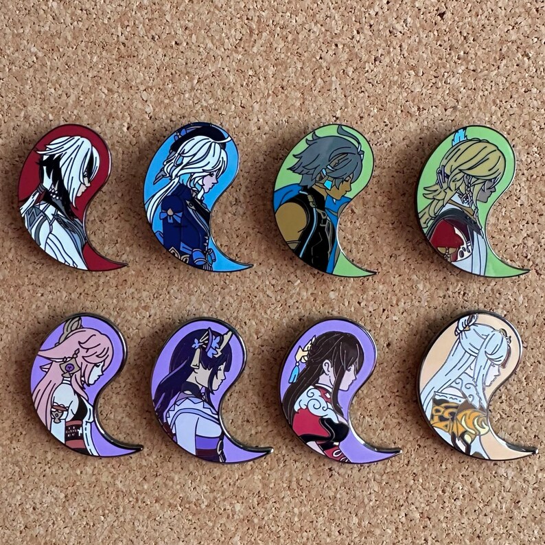 Yin Yang Genshin Pins - Etsy