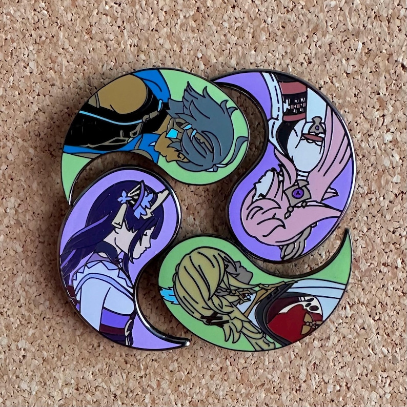Yin Yang Genshin Pins - Etsy