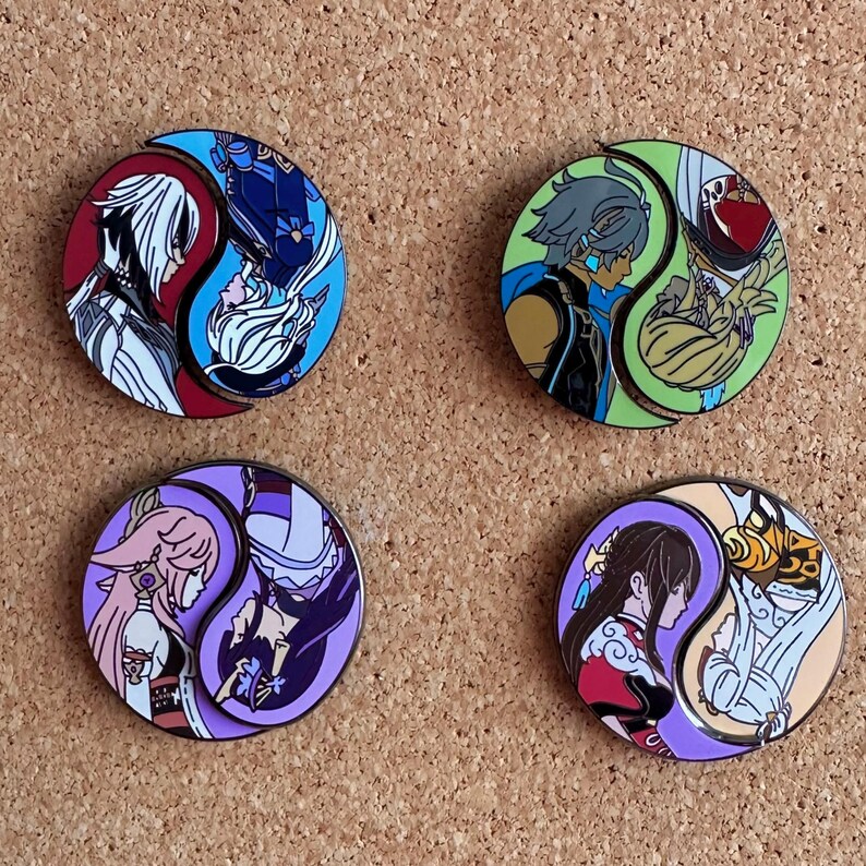 Yin Yang Genshin Pins - Etsy