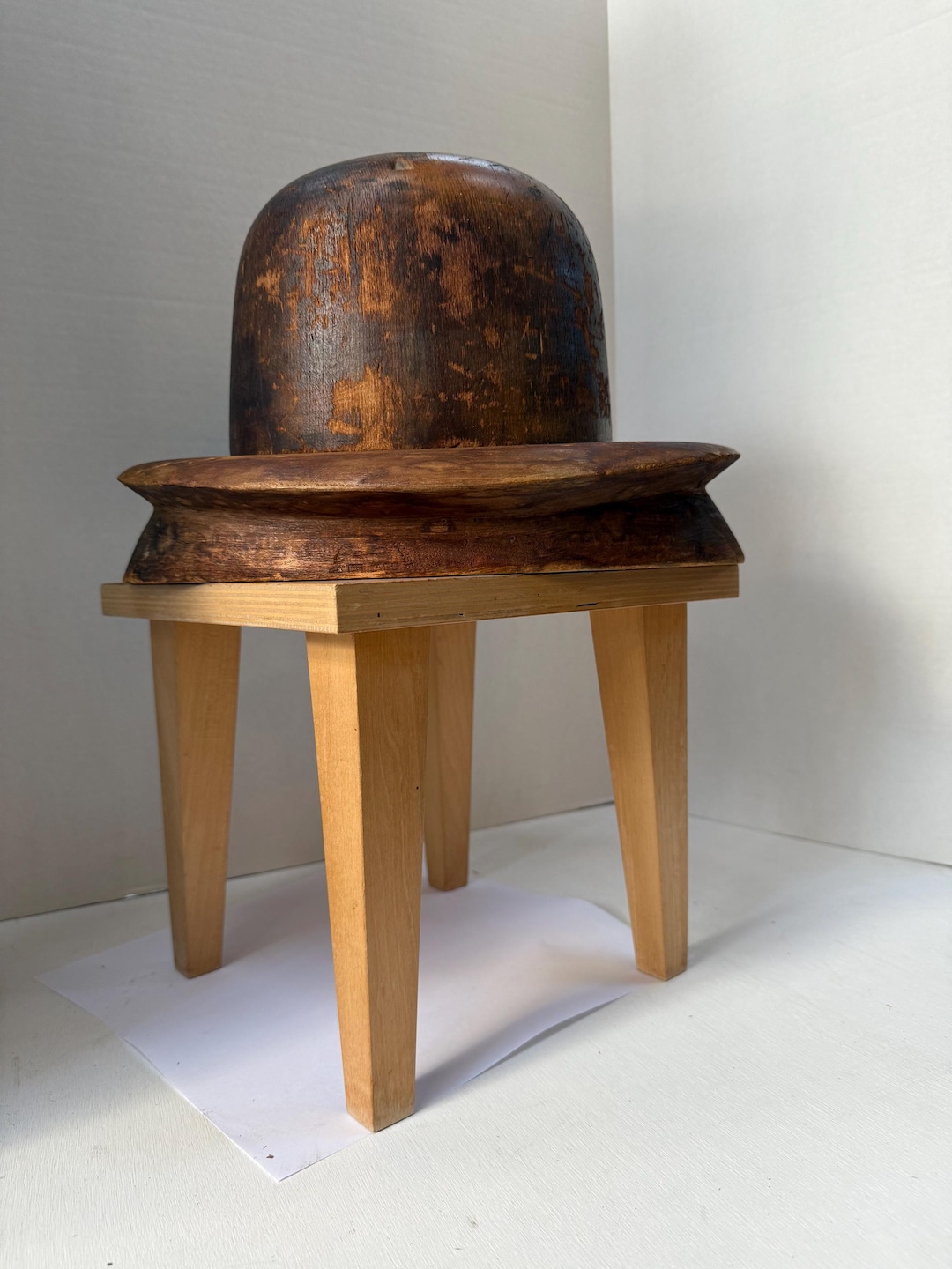 Tall Crown Wood Hat Block - Etsy