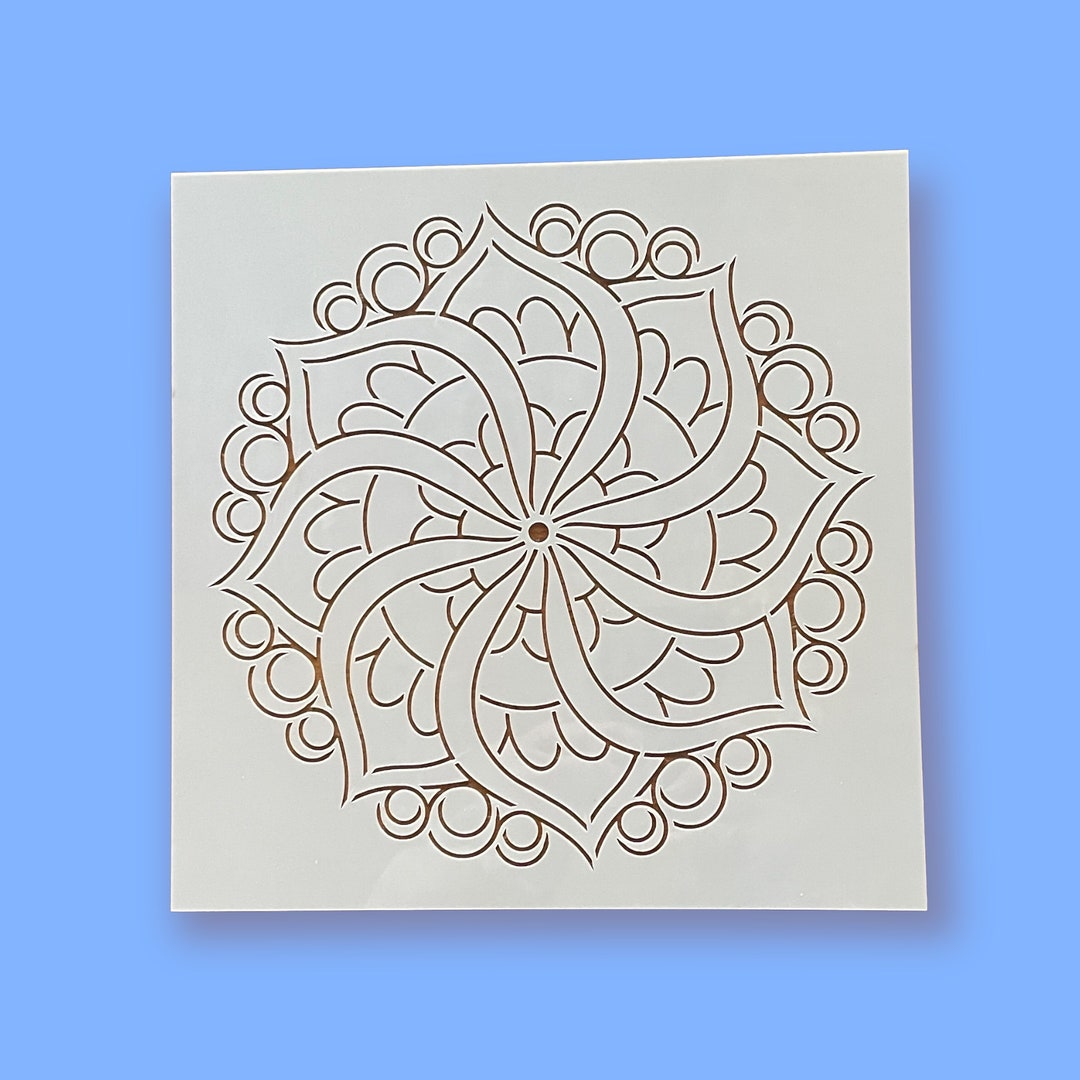 Mandala Dot Art Stencil: Reusable Mylar DIY Craft Stencil (10x10) - Etsy