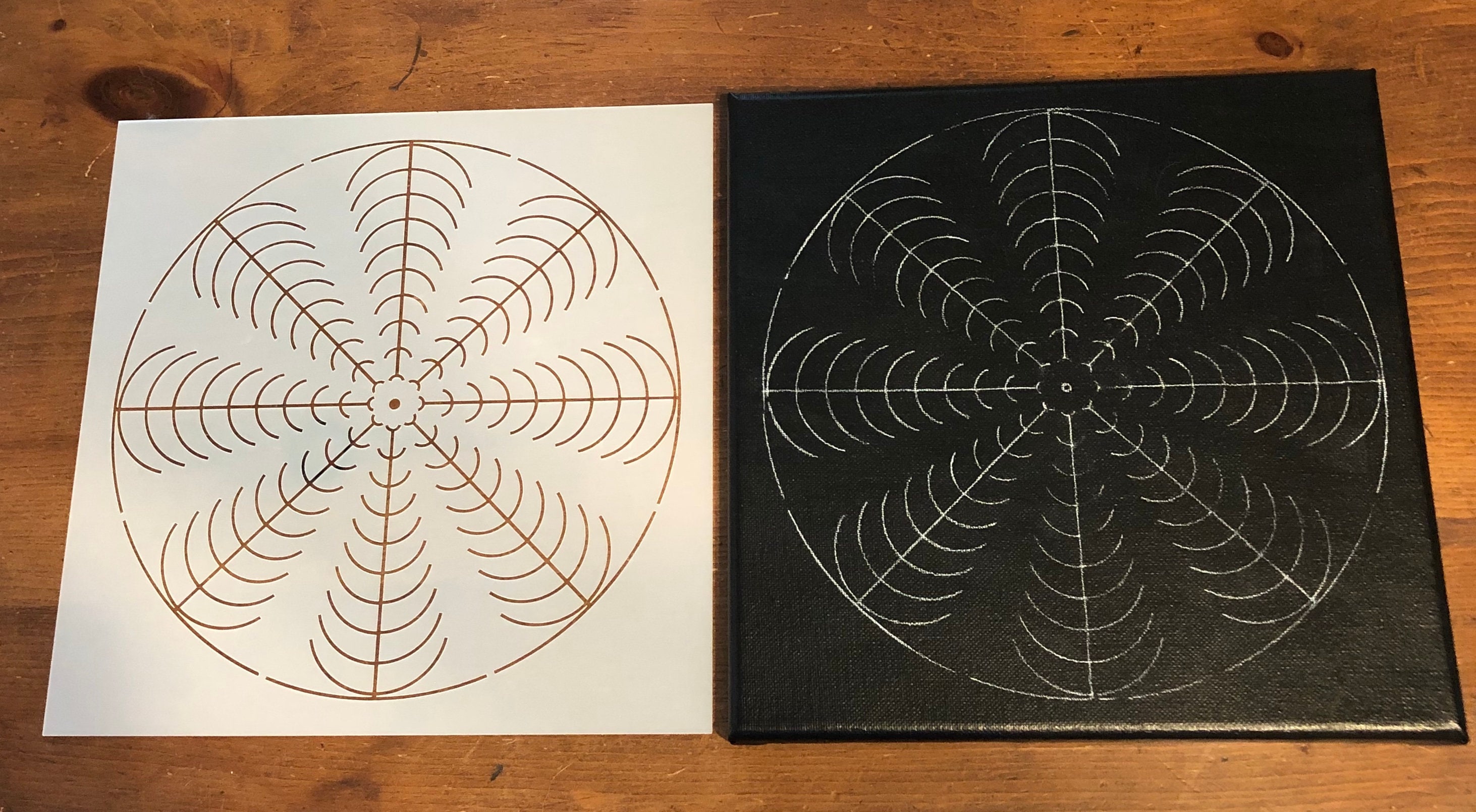 Eight Section Mandala Dot Art Stencil 10x10 - Etsy UK