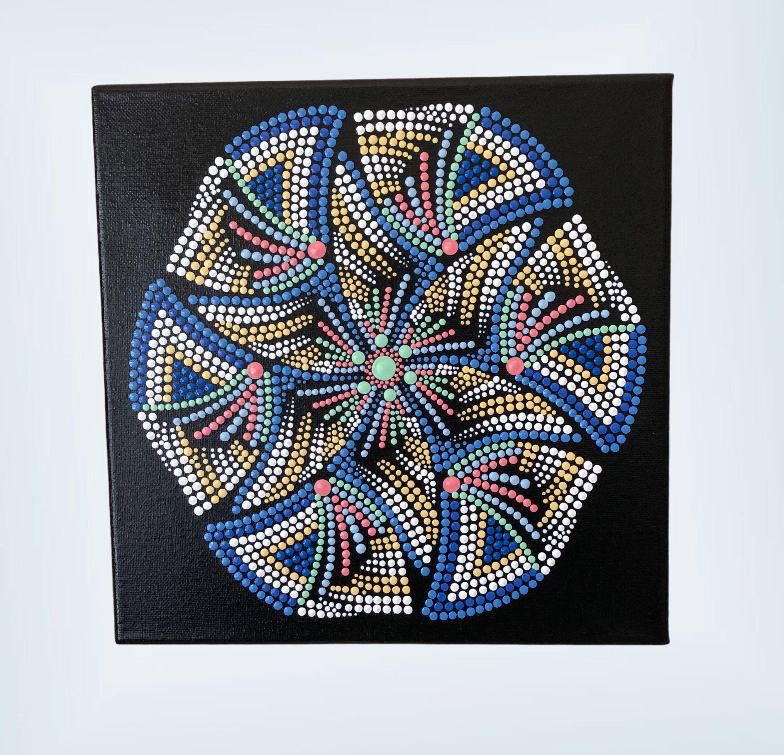 Hand Painted Original Unique Mandala Dot Art 10x10 on | Etsy