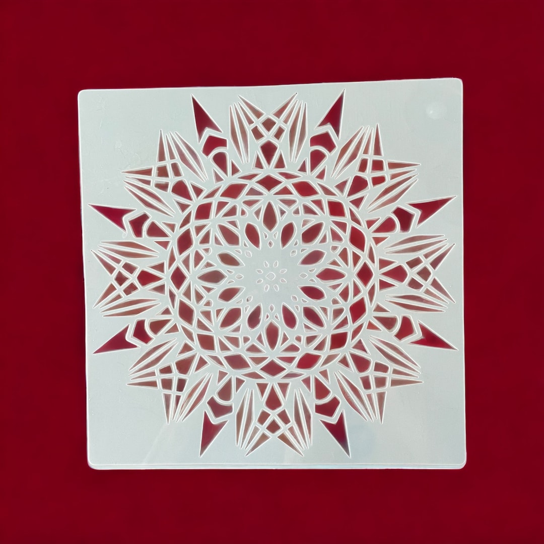 Mandala Dot Art Stencil: 12" Reusable Mylar Artist DIY - Etsy