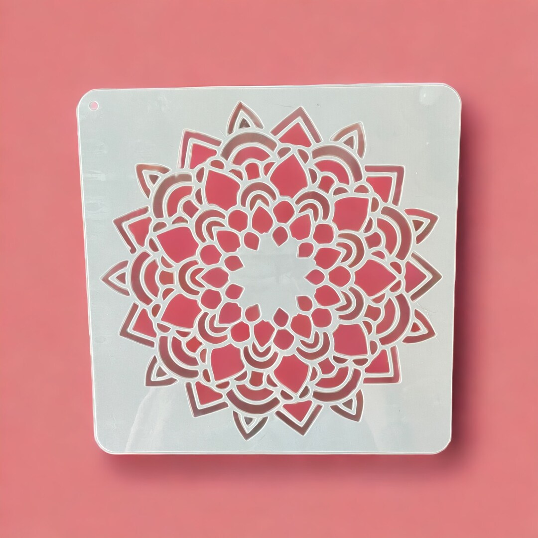 Mandala Dot Art Stencil: Reusable Mylar DIY Artist Tool (12"x12") - Etsy
