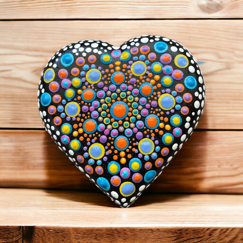 Heart Painted Rocks - Etsy