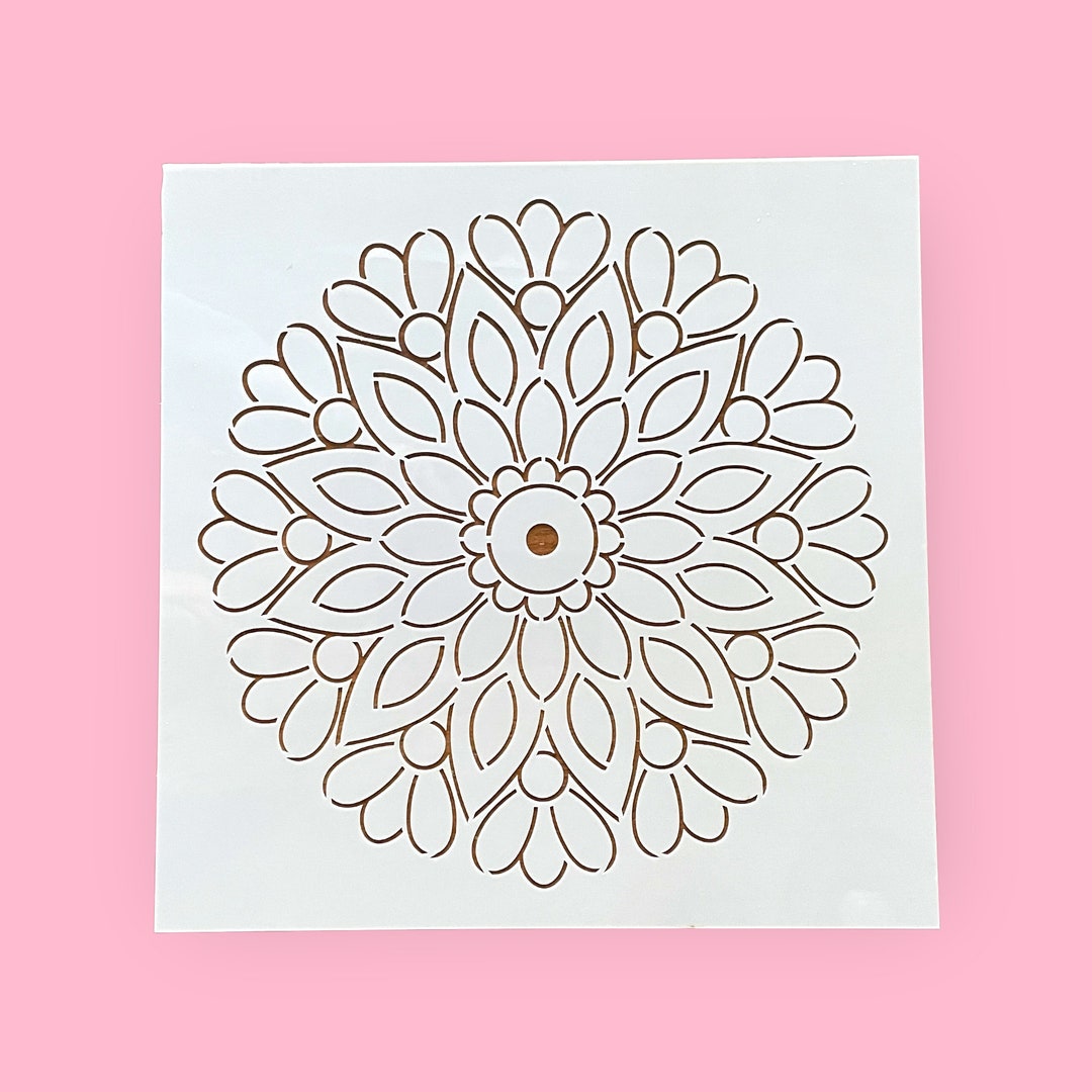 Mandala Dot Art Stencil: Reusable Mylar DIY Craft Stencil (10x10) - Etsy