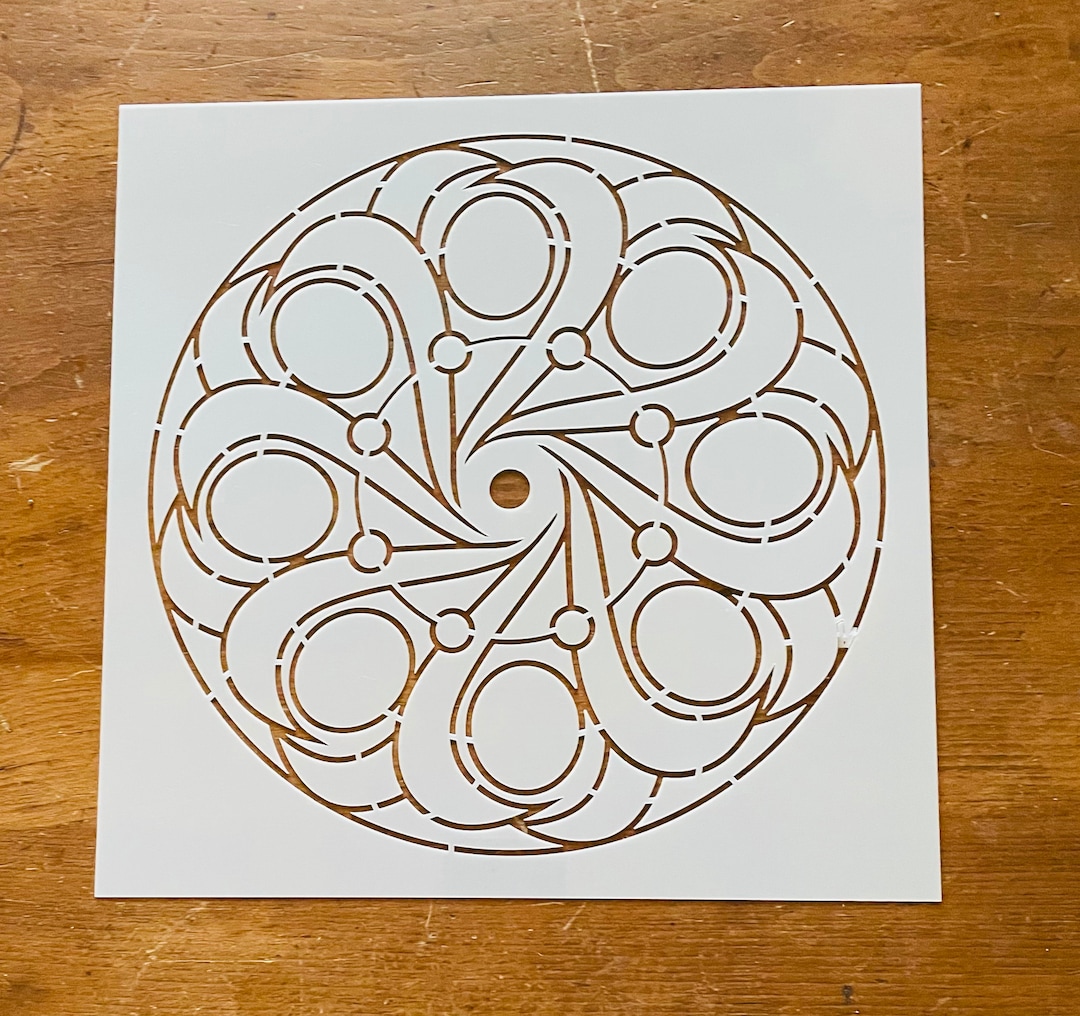 Mandala Dot Art Stencil: 10" Reusable Mylar Abstract Crafter's Tool - Etsy