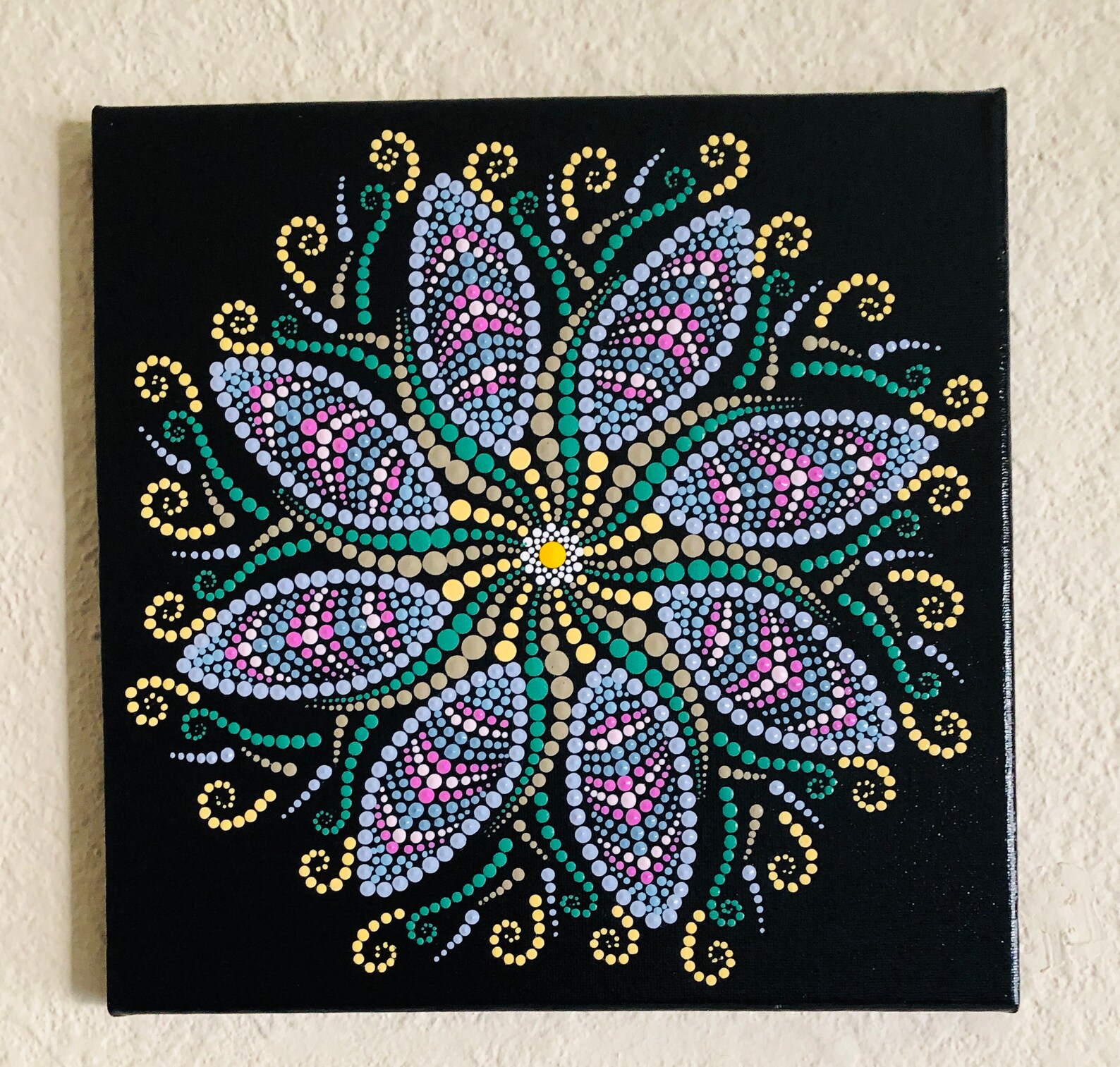 Mandala Dot Art Stencil 10x10 Reusable Flexible | Etsy