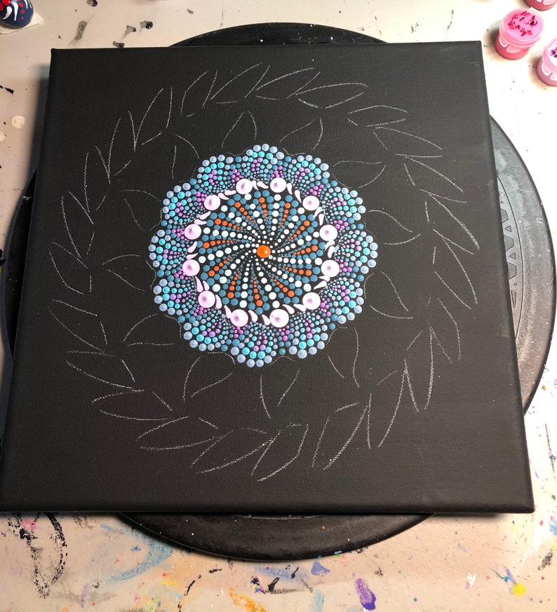 Mandala Artist Stencil Unique Dot Art Design - Etsy