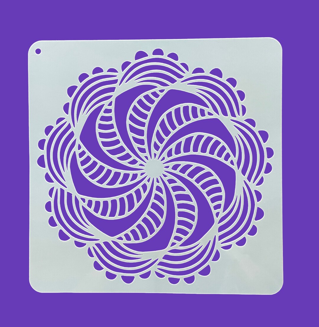 Mandala Dot Art Stencil: Reusable Mylar DIY Artist Stencil (12"x12") - Etsy