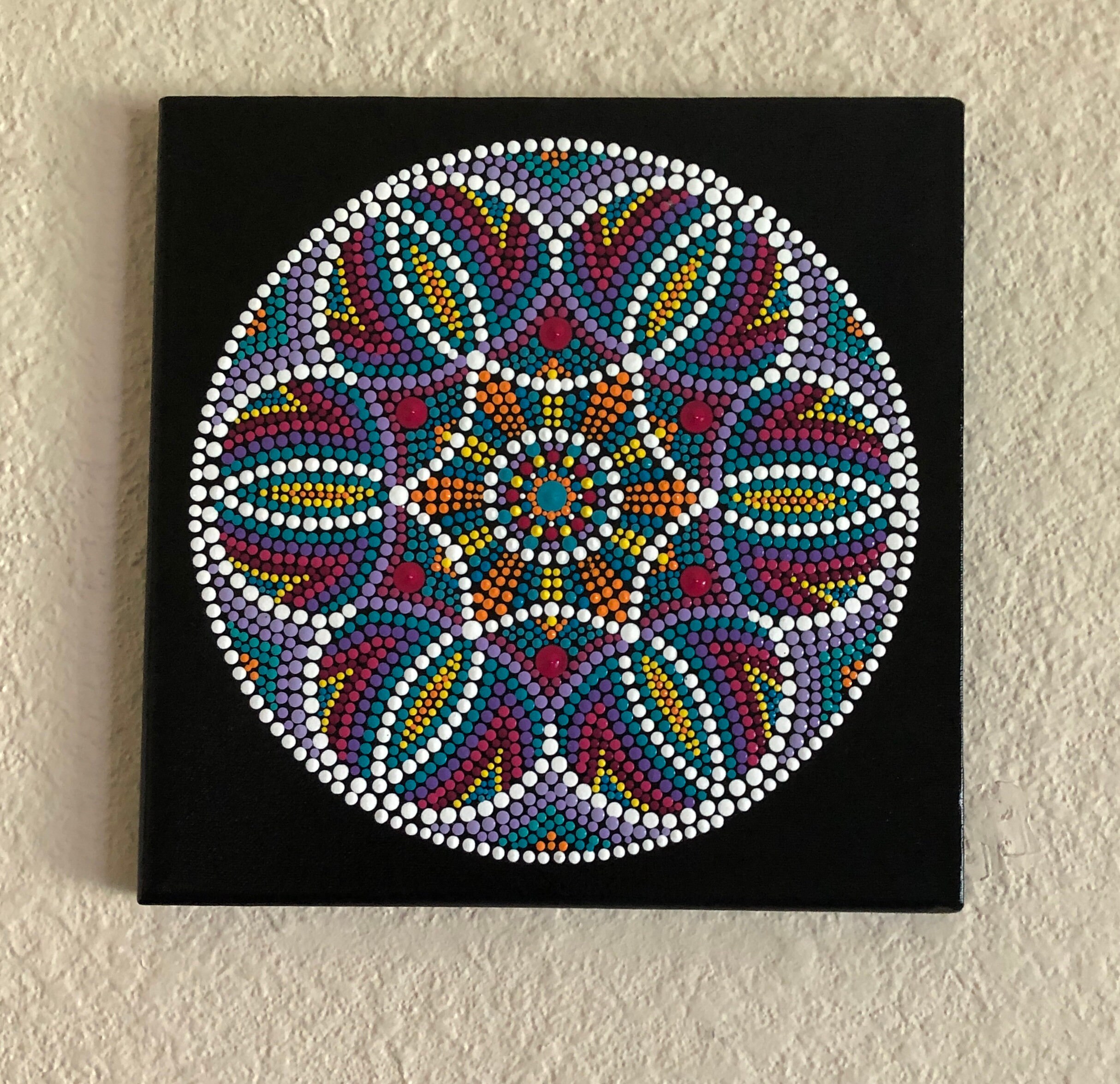 Painting 10x10” canvas mandala painting Earth Tones Art & Collectibles ...