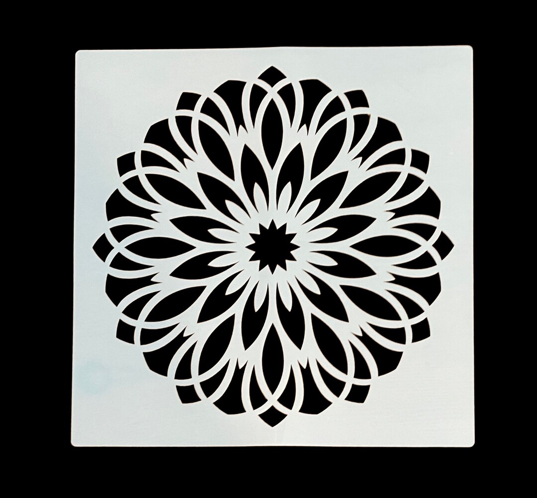 Mandala Dot Art Stencil: Reusable Mylar, 12x12 Inch - Etsy